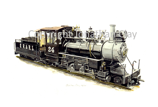 Jonathan Clay Transport Art | Cleethorpes Sandy River 2-6-2 No.24 (A)