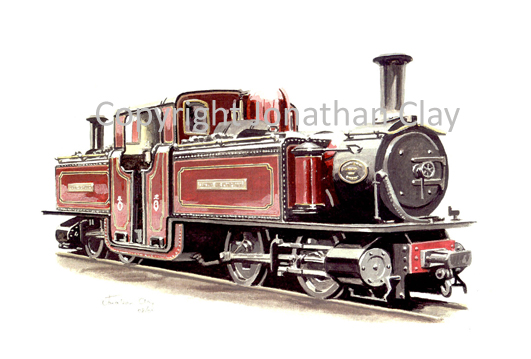 Jonathan Clay Transport Art | Double Fairlie 0-4-4-0T James Spooner