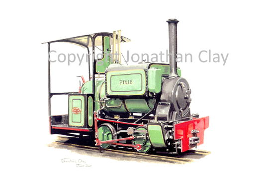 Jonathan Clay Transport Art | Wren Class 0-4-0ST Pixie