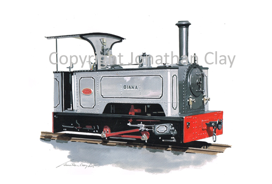 Jonathan Clay Transport Art | Kerr Stuart 0-4-0T No.1158 ‘Diana’