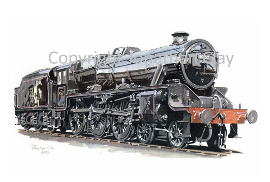 Jonathan Clay Transport Art | LMS Black Five 4-6-0 No.45157