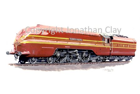 Jonathan Clay Transport Art | LMS Streamlined 8P 4-6-2 No.6229 Duchess ...
