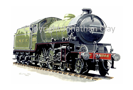Jonathan Clay Transport Art | LNER K1 2-6-0 No.2005