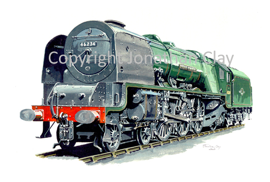Jonathan Clay Transport Art | LMS 8P 4-6-2 No.46234 Duchess of Abercorn