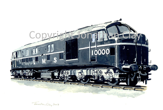 Jonathan Clay Transport Art | LMS Diesel 10000 – Black