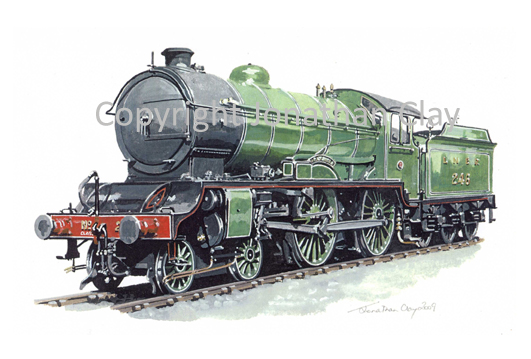 Jonathan Clay Transport Art | LNER D49 4-4-0 No.246 Morayshire