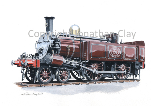 Jonathan Clay Transport Art | Metropolitan Railway Beyer Peacock A ...