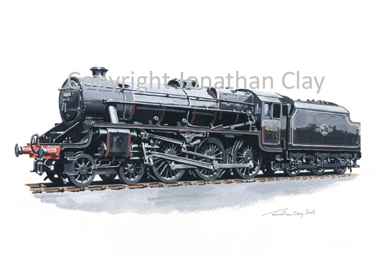Jonathan Clay Transport Art | LMS Black Five 4-6-0 No.44806