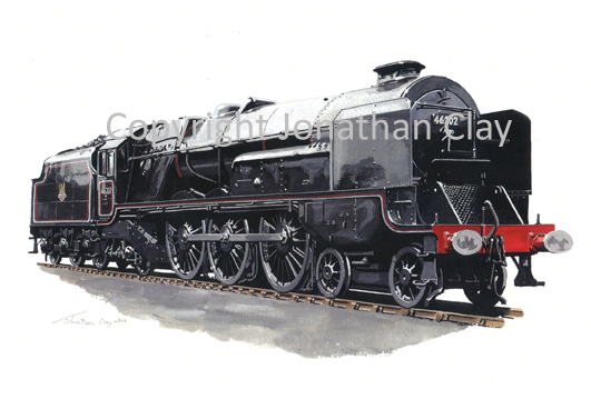 Jonathan Clay Transport Art | LMS 8P Turbomotive No.46202