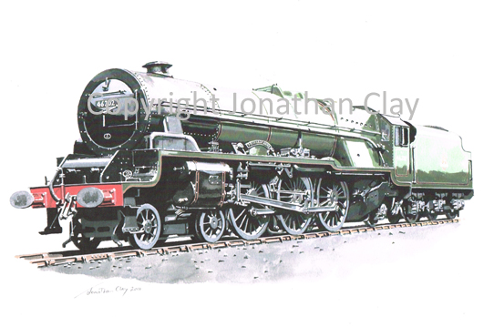 Jonathan Clay Transport Art | LMS 8P 4-6-2 No.46202 Princess Anne