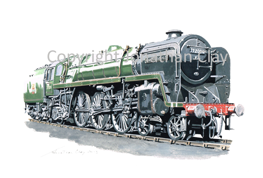 Jonathan Clay Transport Art | BR Standard Class 6 No. 72004 Clan Macdonald