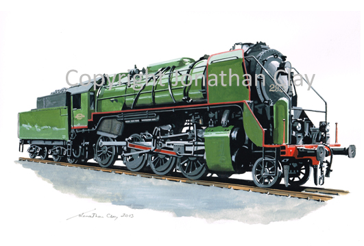Jonathan Clay Transport Art | SNCB Class 29 2-8-0 No.29.013