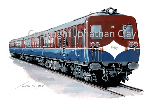 Jonathan Clay Transport Art | NIR class 80 DMU