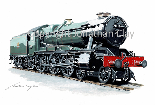 Jonathan Clay Transport Art | GWR County No.1014 County of Glamorgan