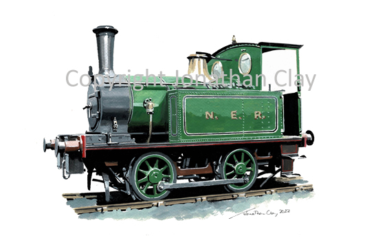 Jonathan Clay Transport Art | NER Class K 0-4-0T