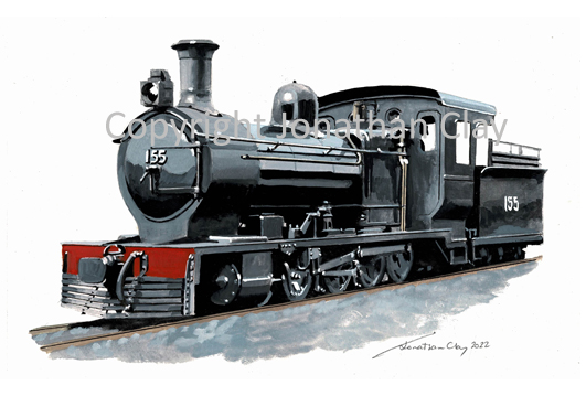 Jonathan Clay Transport Art | Sierra Leone Railway Nasmyth Wilson 4-8-0